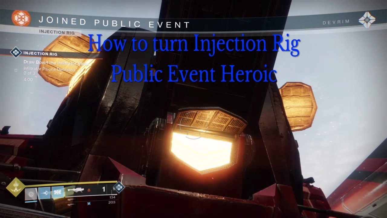 How to turn the Injection Rig Public Event Heroic - YouTube