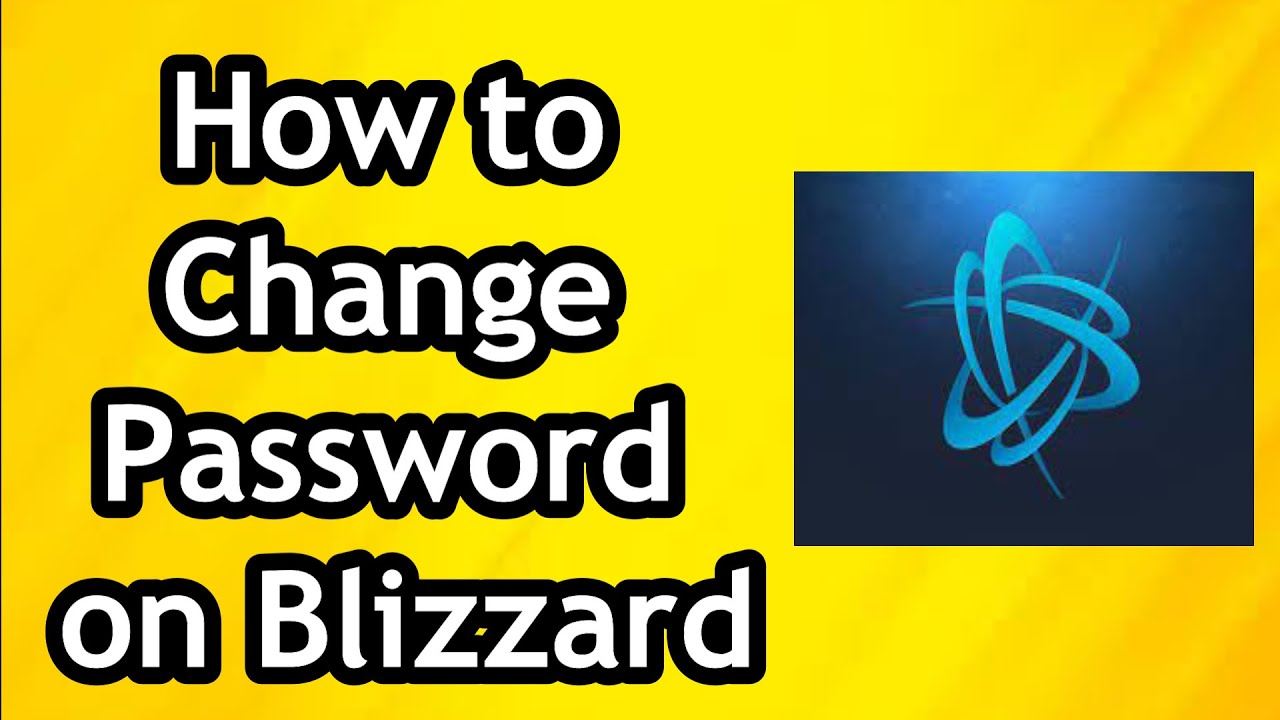 How to Change Password on Blizzard Battle net - YouTube