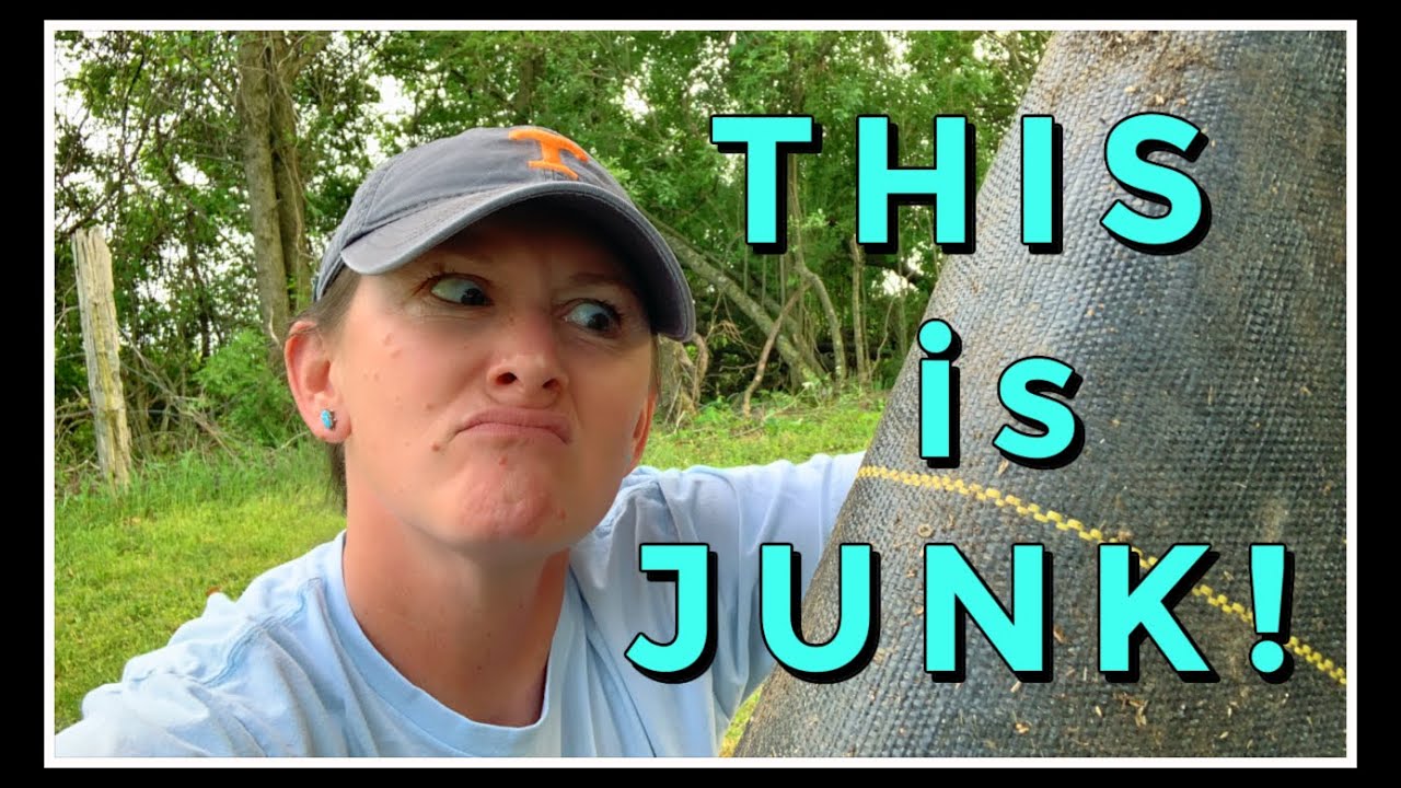 JUNK for Gardening! Landscape Material FAIL! - YouTube