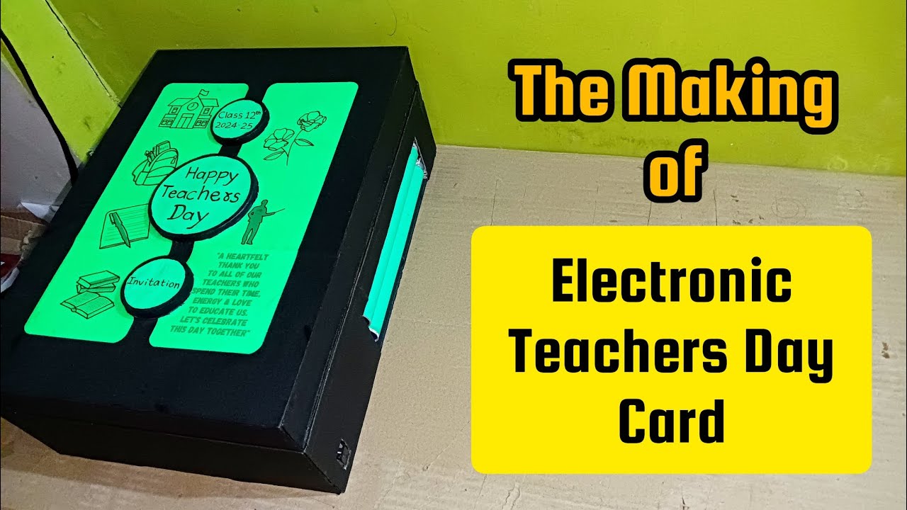 The Making of Electronic Invitation Card for Teachers Day - YouTube