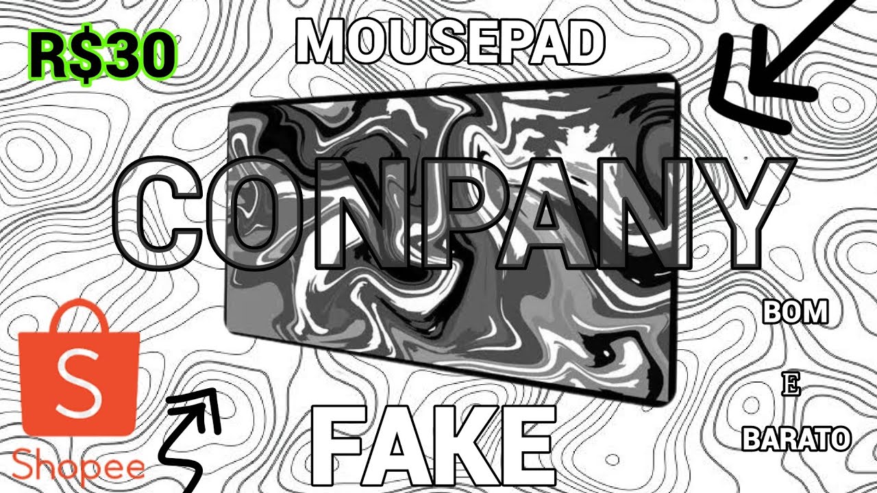 comprei um mouse pad Company fake da shopee, será que presta??? (mouse ...