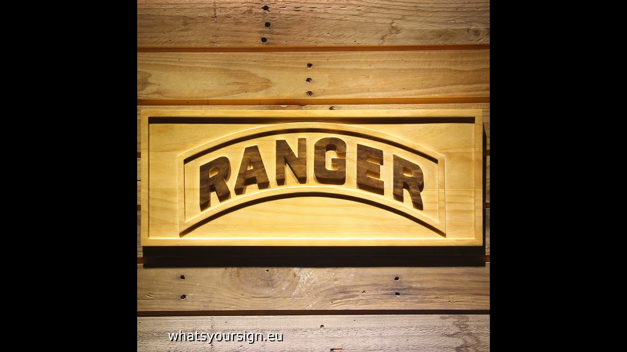 US Army Ranger Wood Sign - YouTube