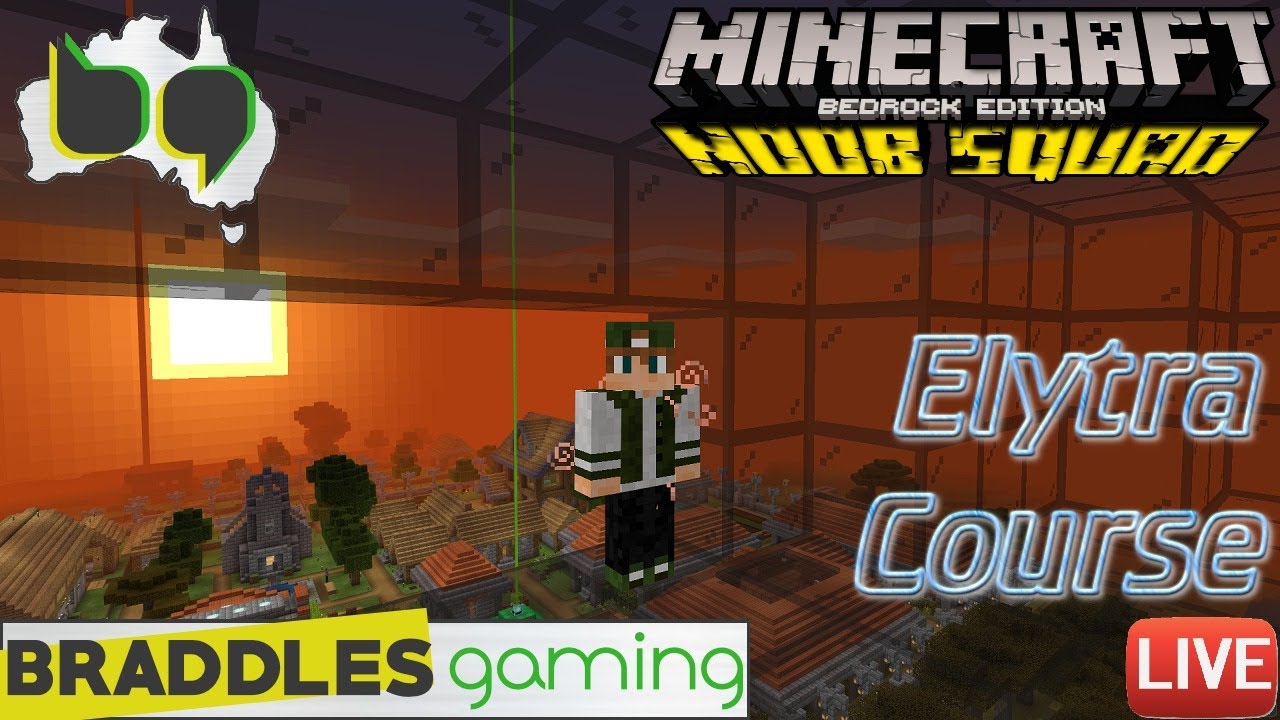 Elytra Course -🔴Live stream - MINECRAFT BEDROCK EDITION - #NoobSquad ...