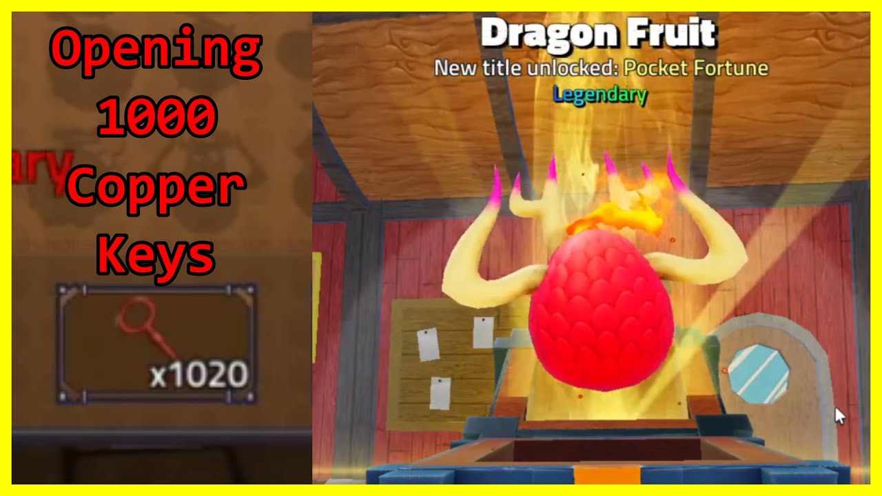 Opening 1000 Copper Keys [King Legacy] - YouTube