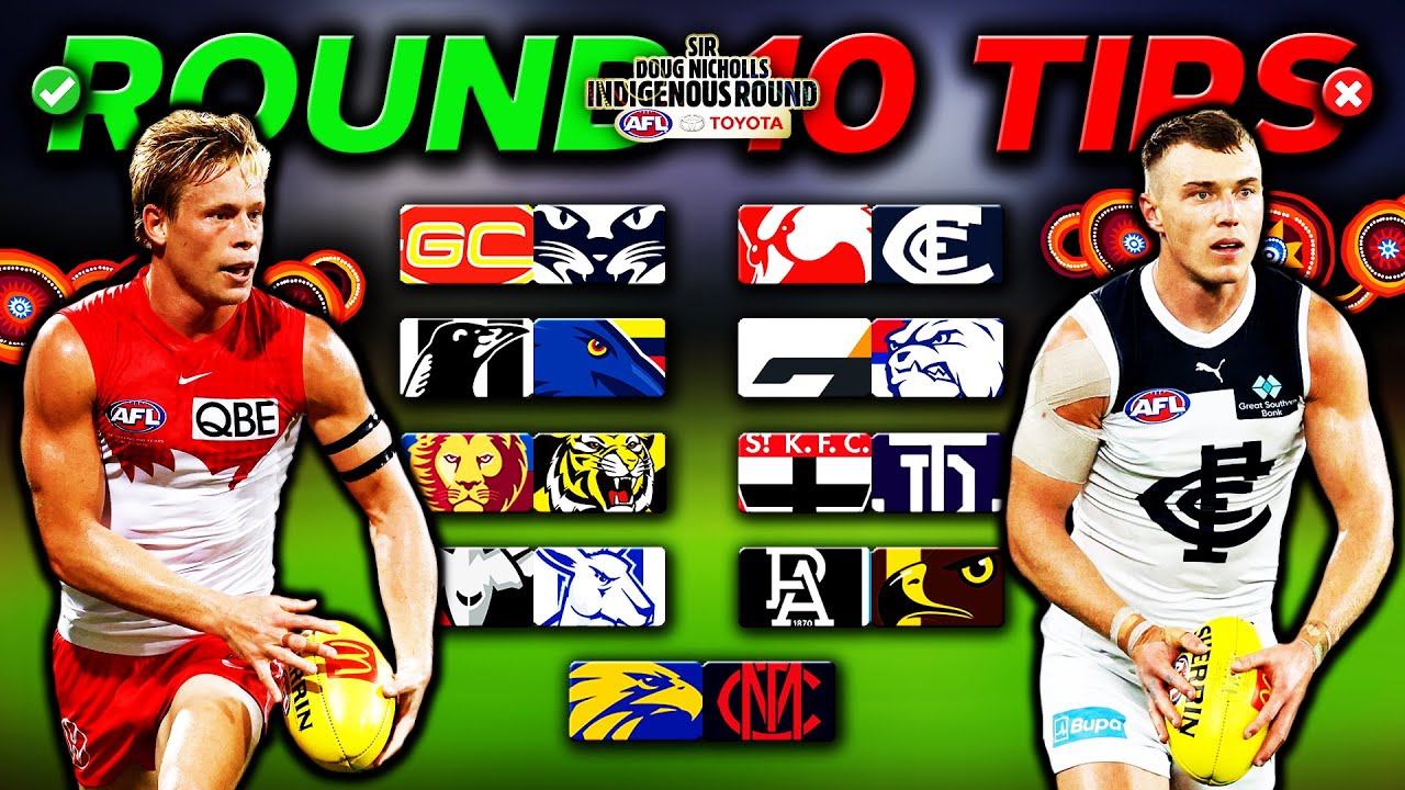 AFL TIPS ROUND 10 (INDIGENOUS ROUND) | 2024 - YouTube