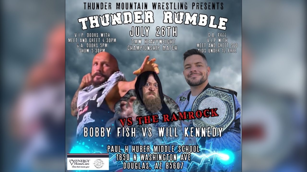 Thunder Mountain Wrestling 7/26/25 - Bobby Fish Vs The Ramrock Vs Will ...