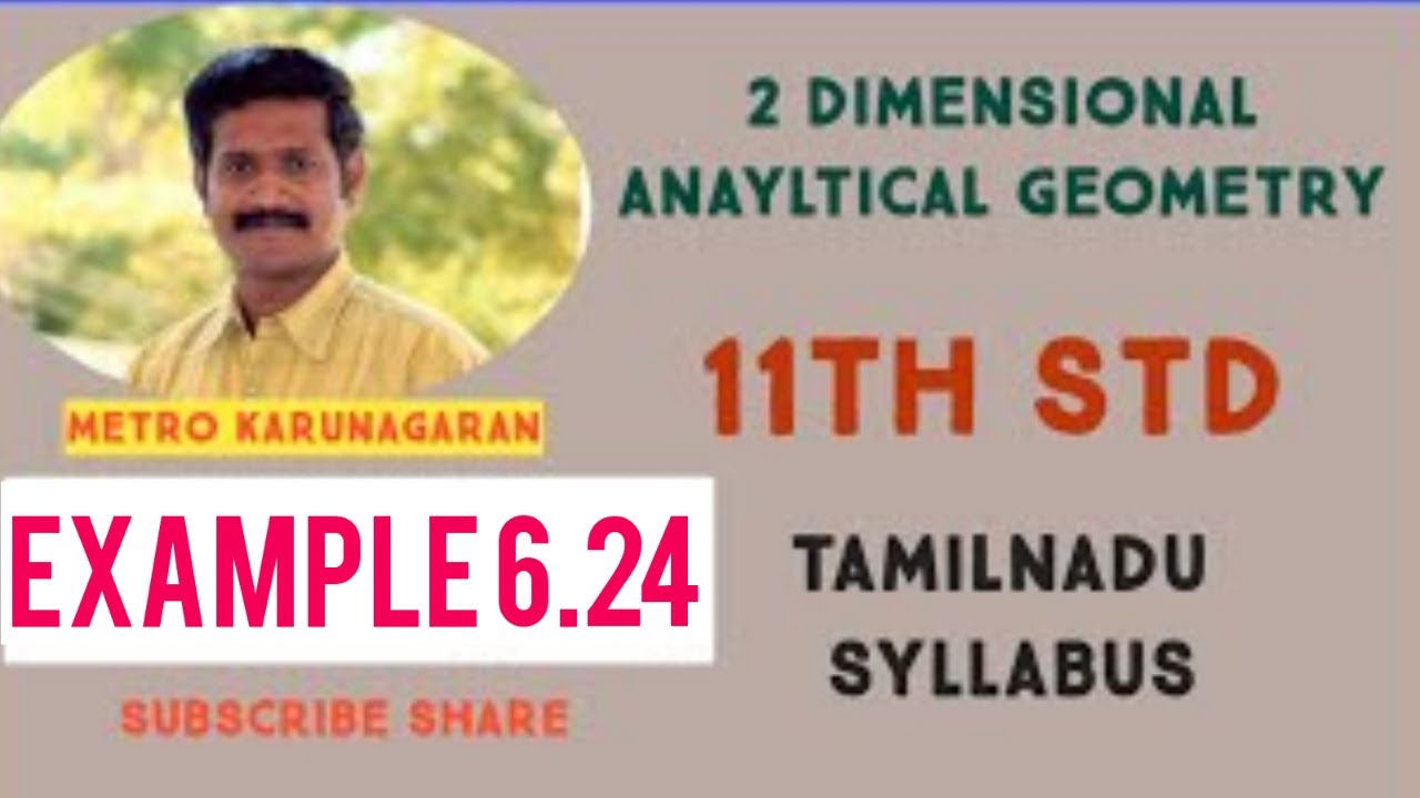 11th Std Maths Example 6 24 Ex 6 3 Find The Nearest Point On The Line 11th-std-maths-example-6-24-ex-6-3-find-the-nearest-point-on-the-line
