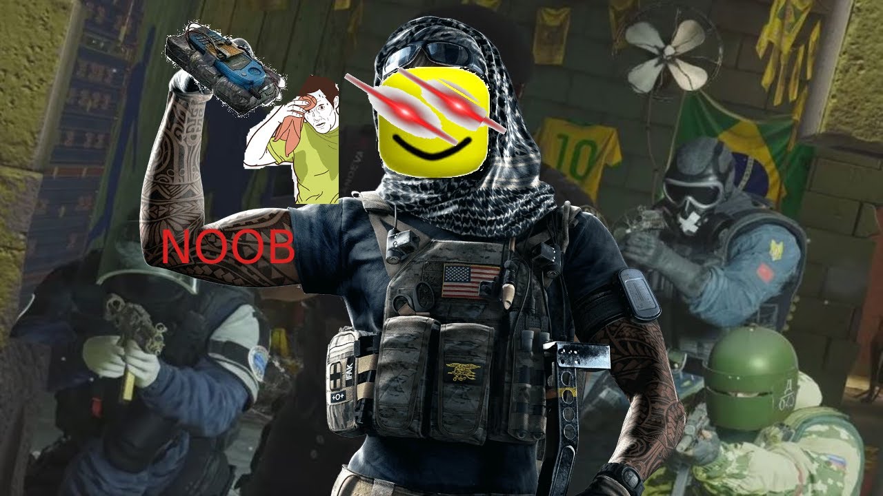 When A Noob Tries to Sweat In Rainbow Six Siege - YouTube