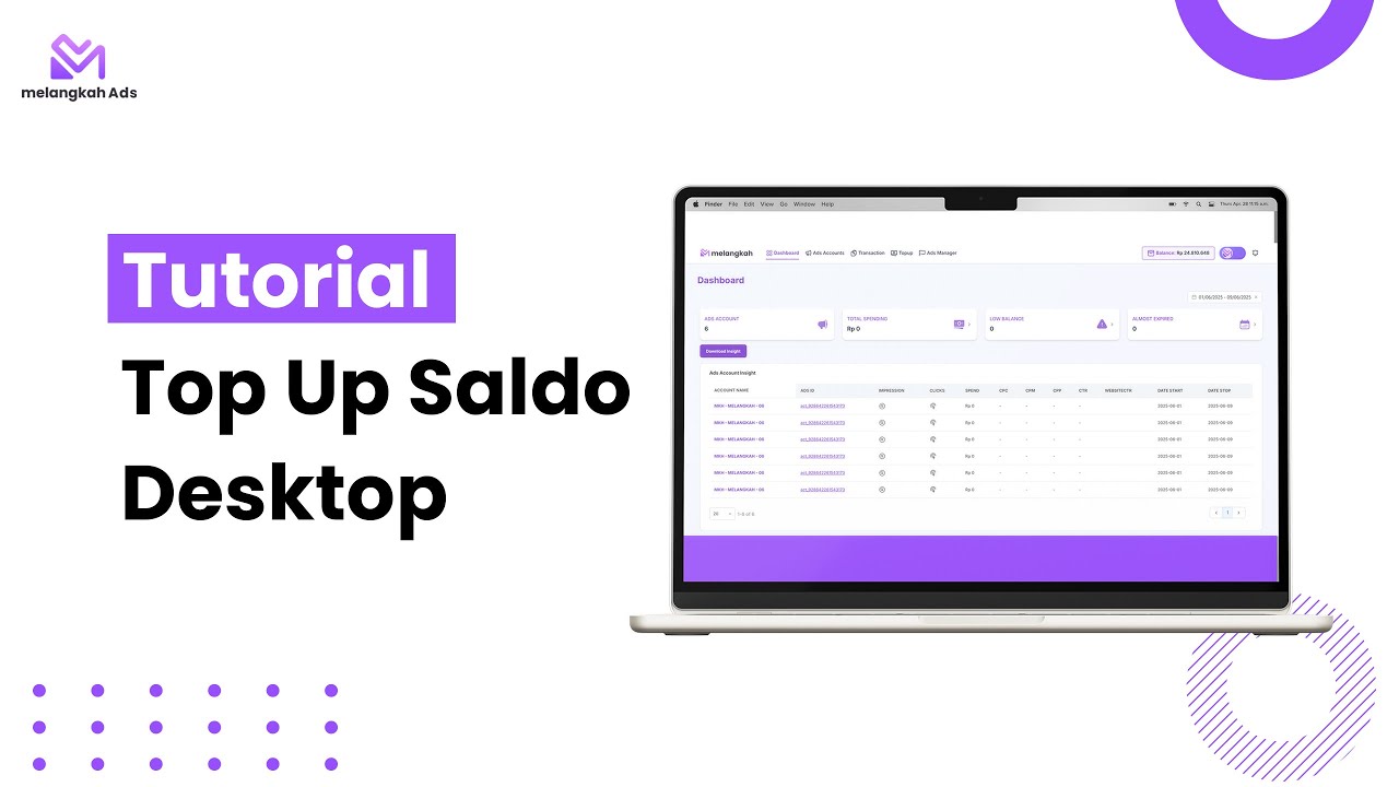 (Tutorial) Top UP Saldo Akun di Dashboard User Melangkah - YouTube