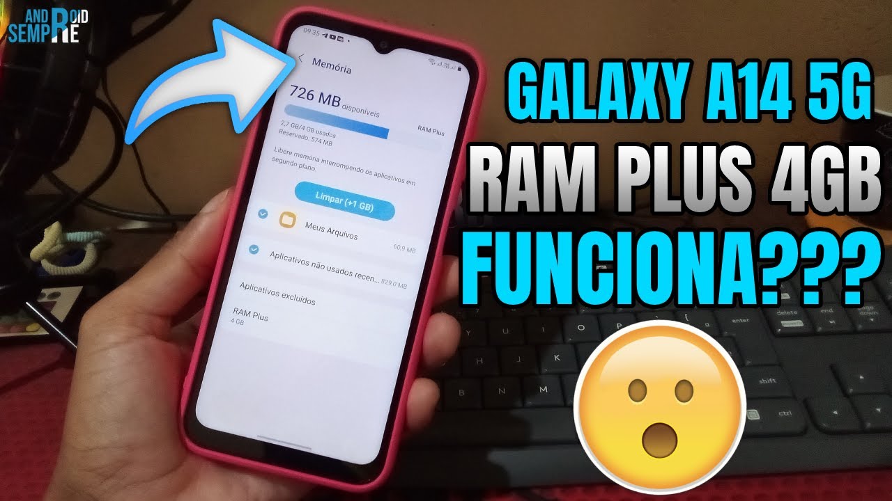 GALAXY A14 5G - RAM PLUS 4GB FUNCIONA? (8gb de ram) MINHA OPINIÃO! 😱 ...