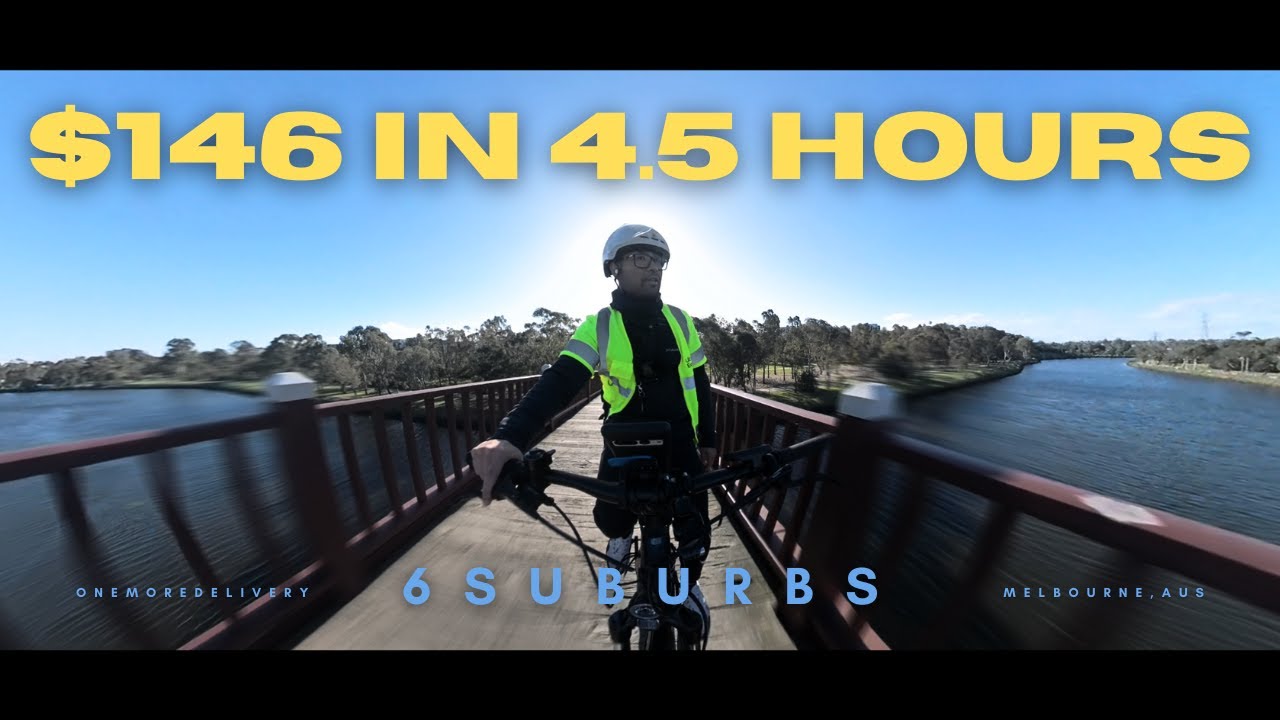 $145 Earned Delivering Uber Eats in 6 Melbourne Suburbs! - YouTube