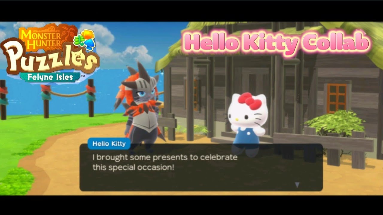 Monster Hunter Puzzles Felyne Isles Hello Kitty Collab Act 1 - YouTube