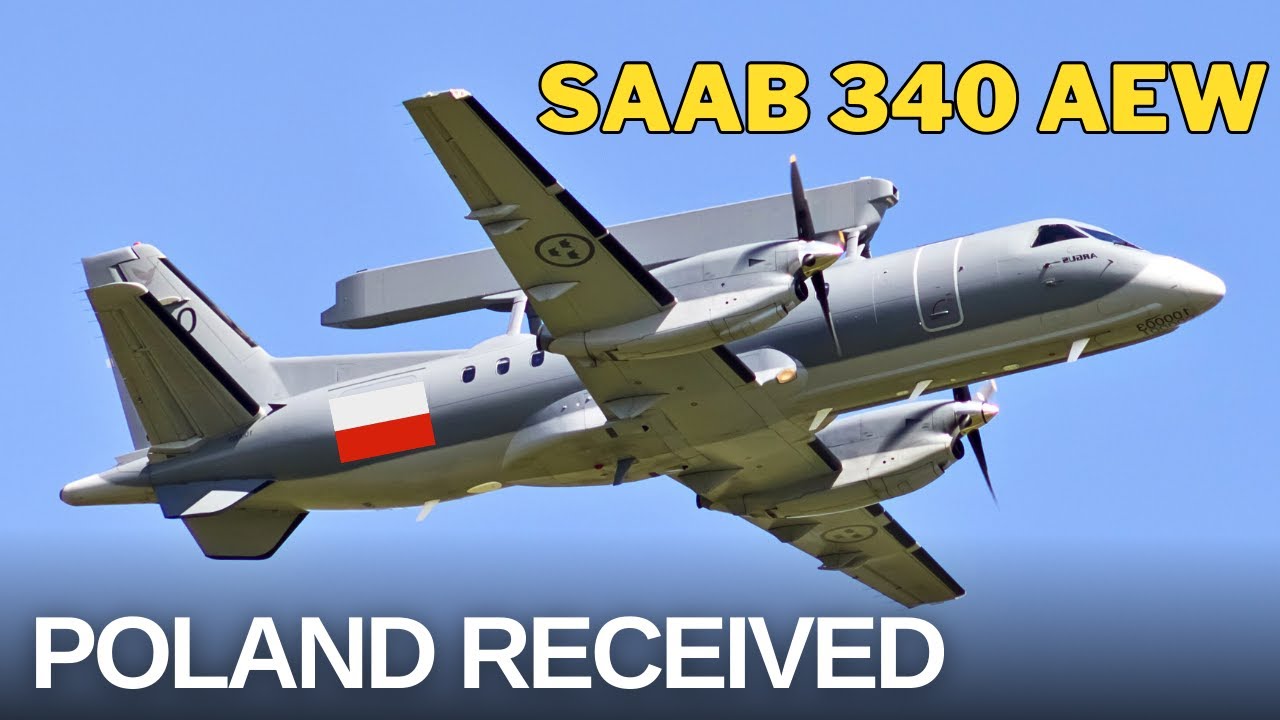 Poland RECEIVED the first DRLV Saab 340 AEW aircraft - YouTube