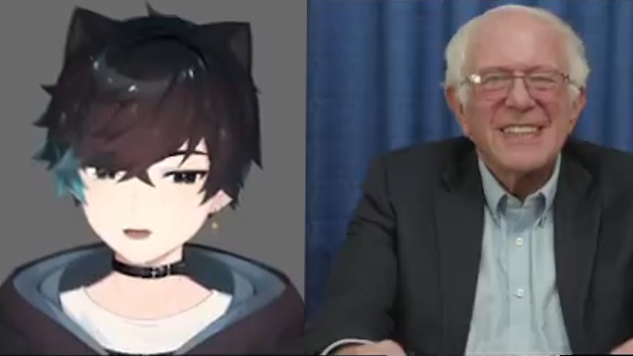 Bernie Sanders meets his first Vtuber (Sykkuno) - YouTube