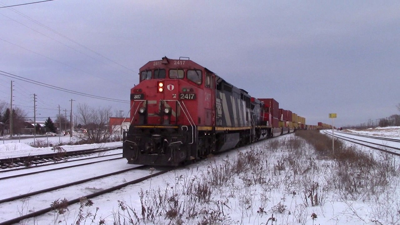 Railfanning Southeastern Ontario Part 4 BCOL, IC Dash 9 and CP SD40-2 ...