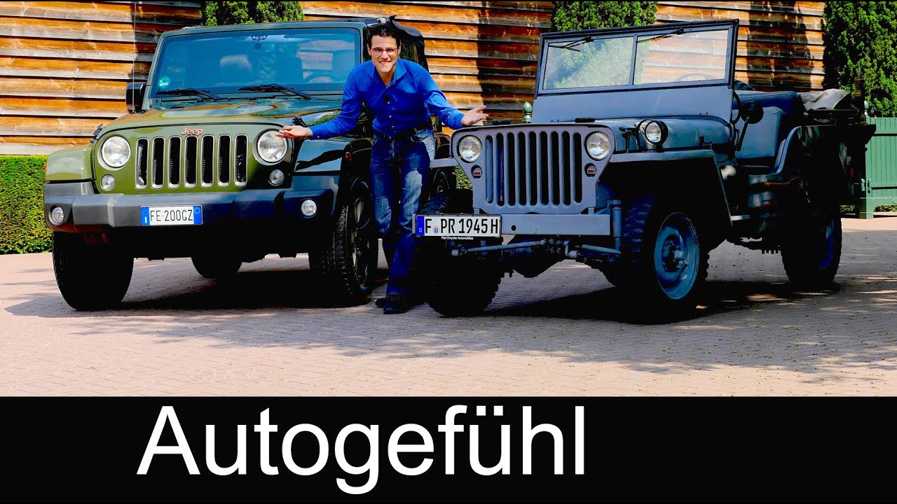 Willys MB 1945 vs Jeep Wrangler 75th anniversary COMPARISON FULL REVIEW ...