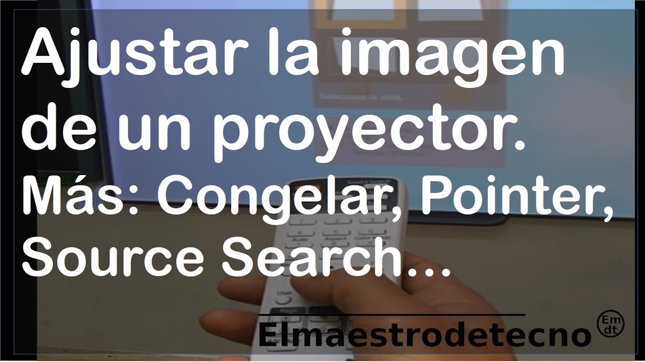 Cómo ajustar la imagen de un proyector- zoom y enfoque - YouTube