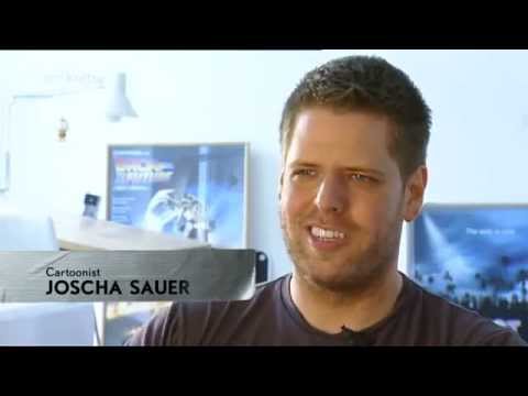 Cartoonist Joscha Sauer - Lustig im Atelier - YouTube