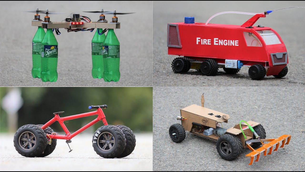 4 Amazing DIY RC Toys - 4 Amazing Things You Can Do at Home - Truck ...