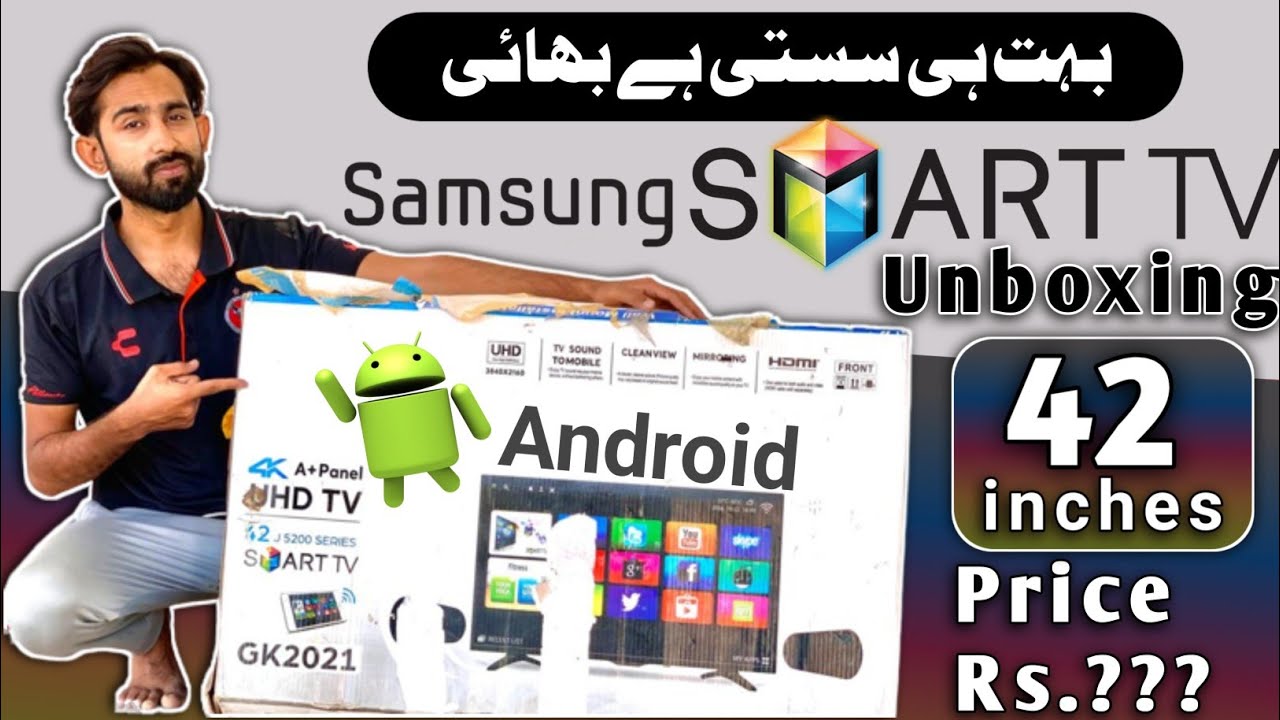 Samsung Smart Android Tv Unboxing and Review - Smart TV 42 inches Very ...