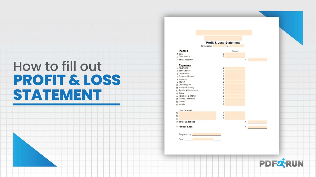 How to Fill Out a Profit and Loss Statement Online | PDFRun - YouTube how-to-fill-out-a-profit-and-loss-statement-online-pdfrun-youtube