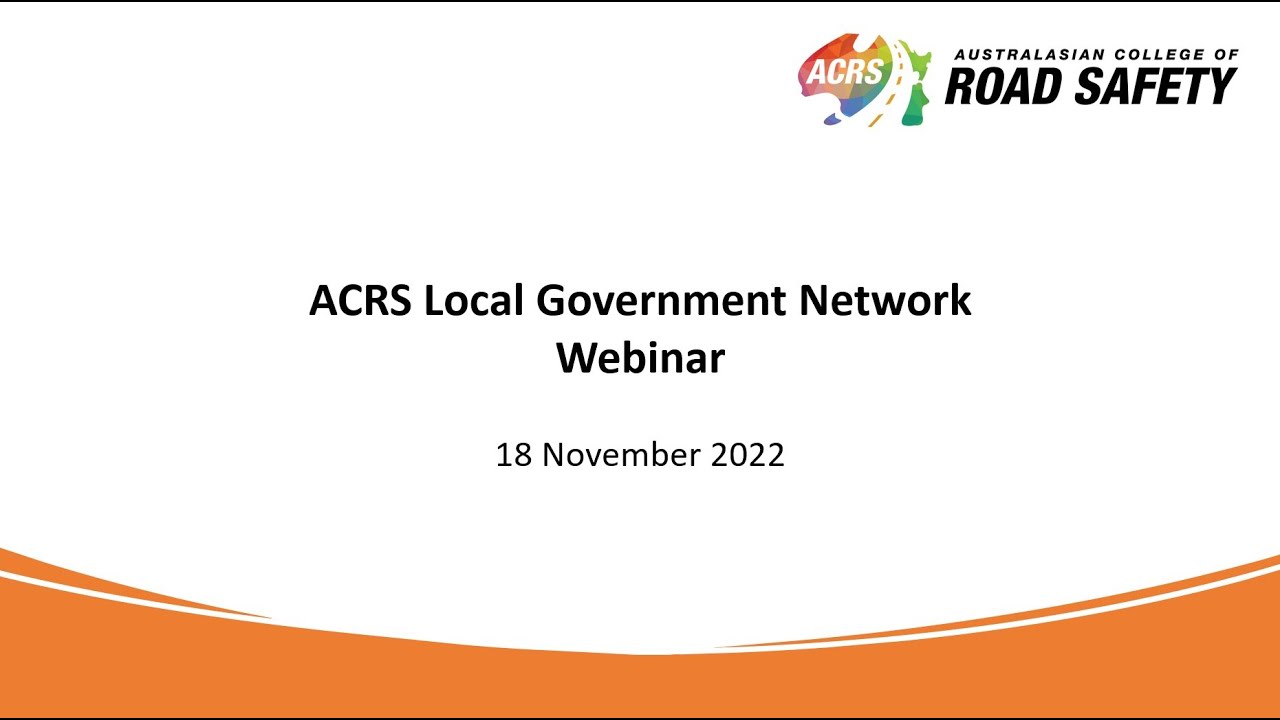 ACRS Local Government Network Webinar - YouTube