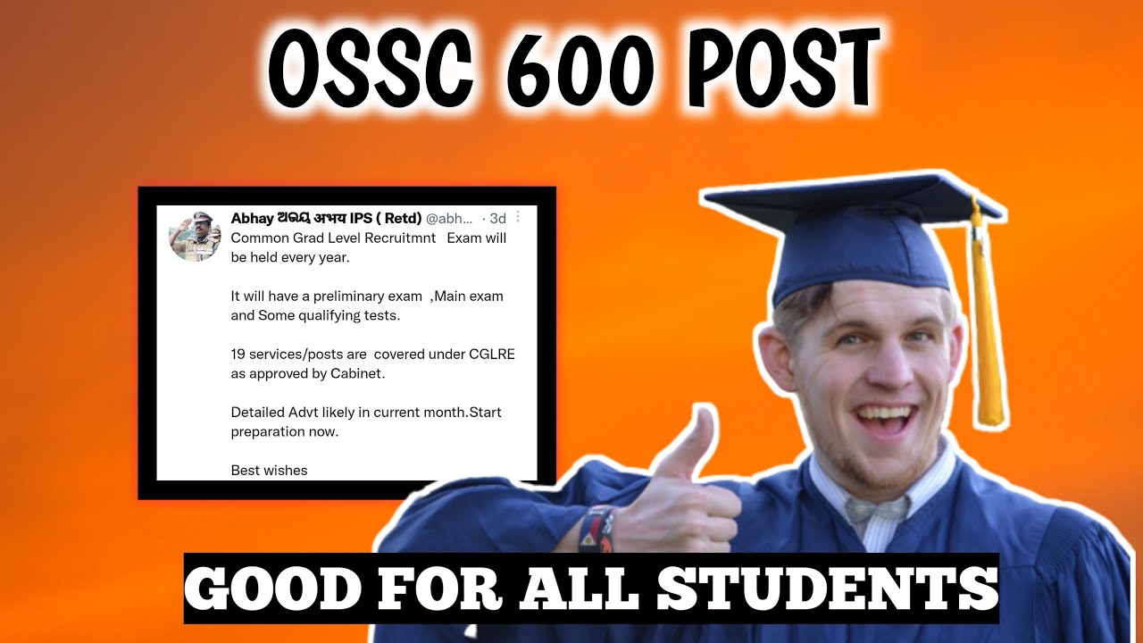 Ossc New Vacancy update | 600 new post announced by chairman | - YouTube