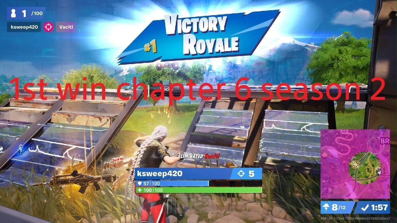 Got my 1st Dub of chapter 6 season 2 gameplay - YouTube