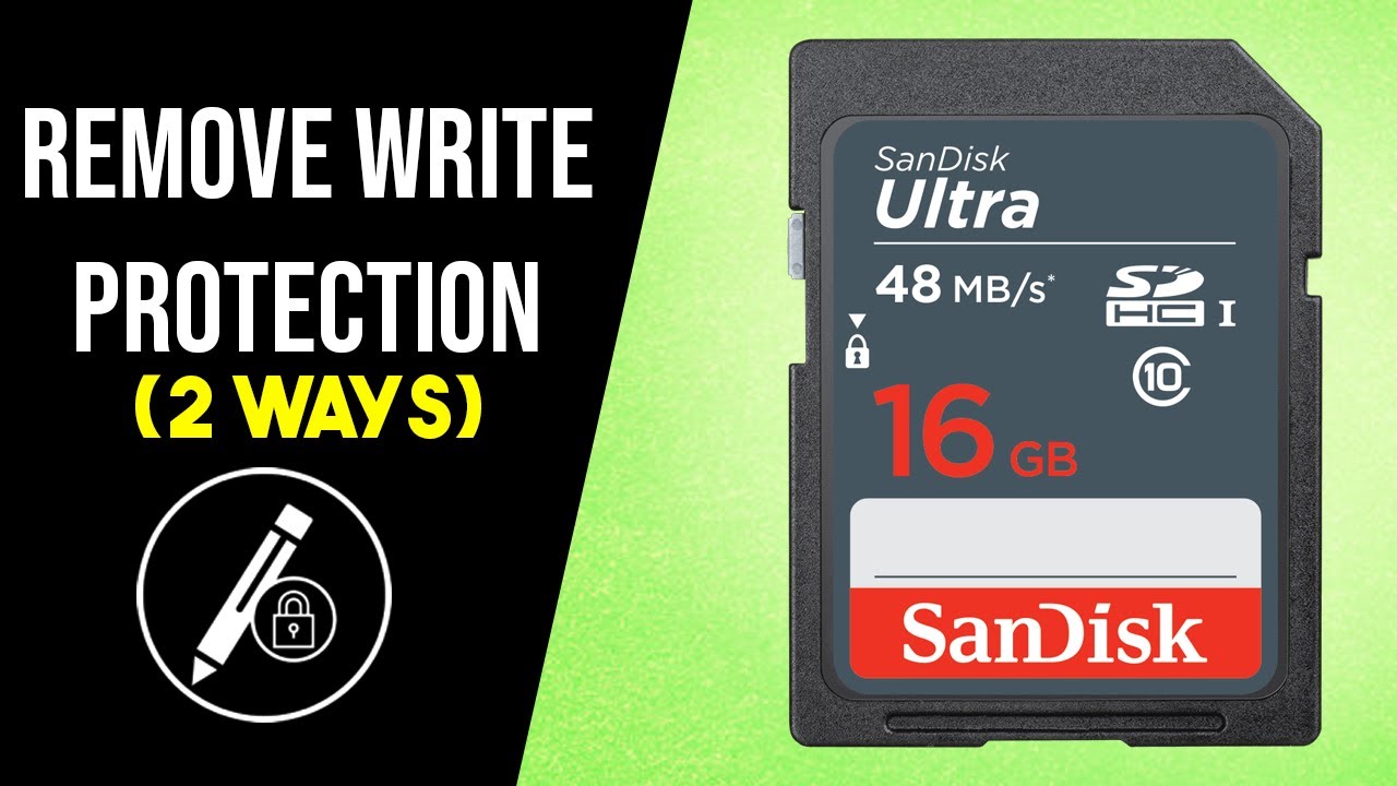 How to Remove Write Protection on Micro SD Card (2024) 2 WAYS - YouTube