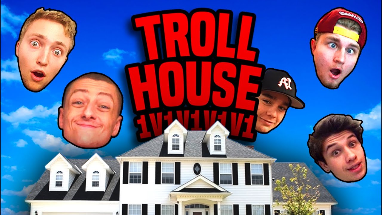 Troll House 1v1v1v1v1 For MASTER Bedroom! - YouTube