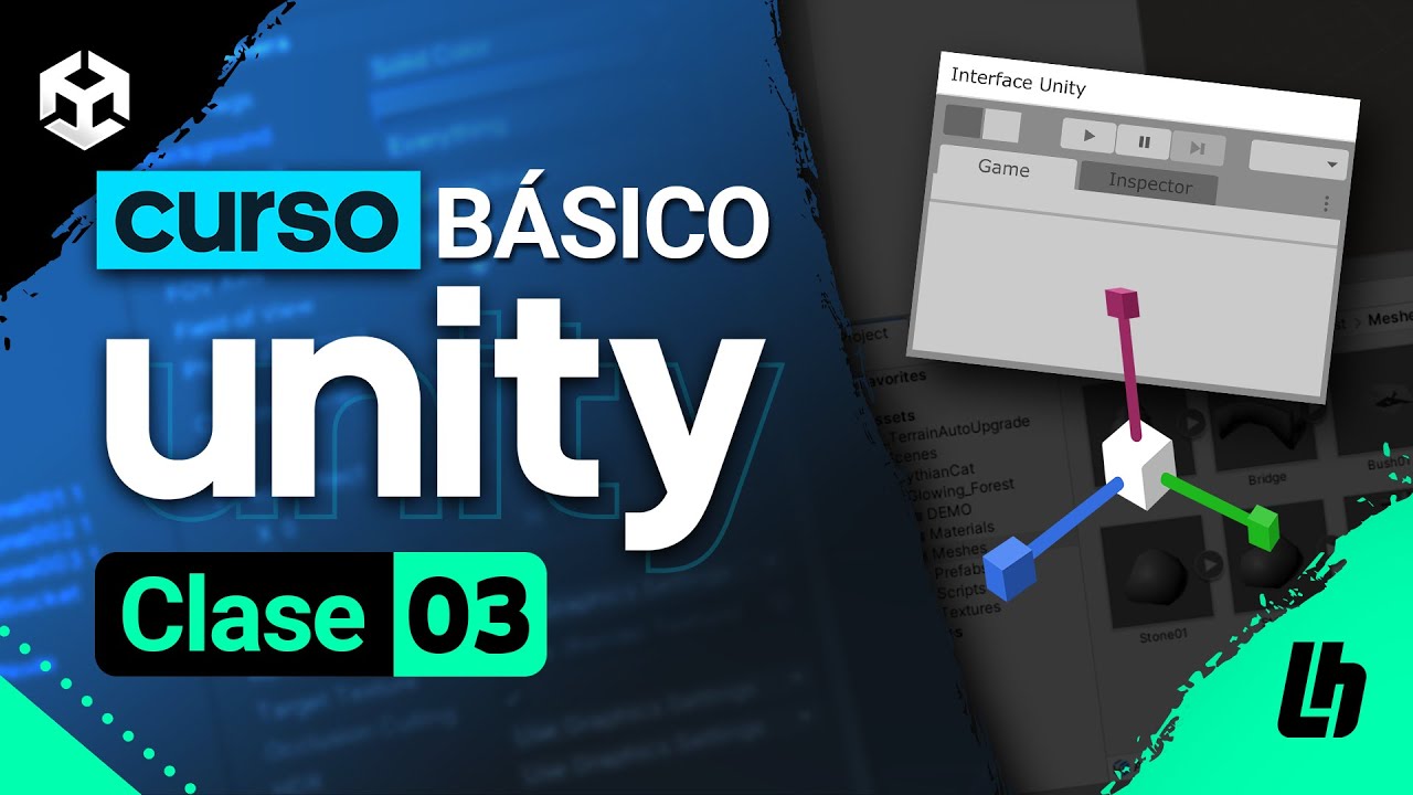 ¿Cómo usar la Interface y ventanas de Unity? | Curso de Unity [03] - YouTube