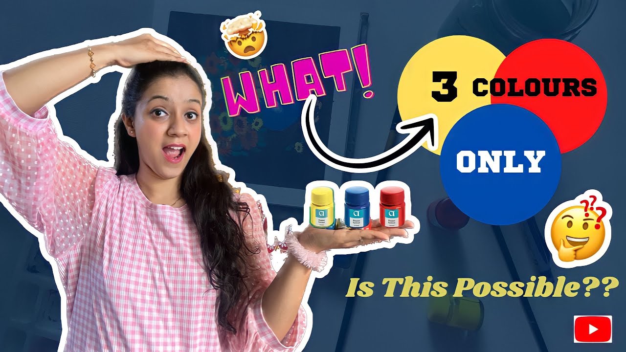 I Tried Painting With Only 3 Primary Colors | DID My Palette PASS or ...