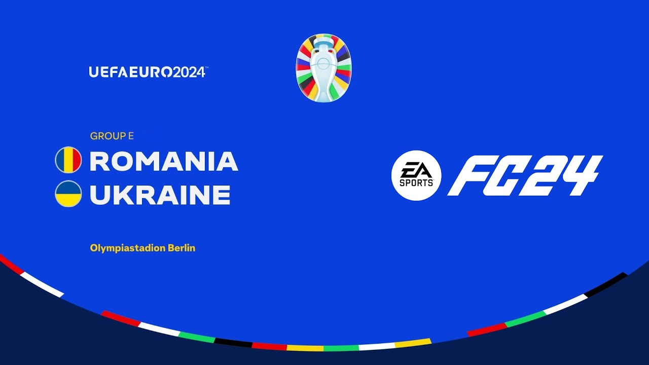Romania vs Ukraine | UEFA Euro 2024 | Group E | EA FC 24 - YouTube