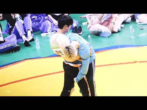 190812 아스트로 문빈 아육대 씨름 단체전 결승 직캠 (vs AB6IX 전웅) [4K60P]