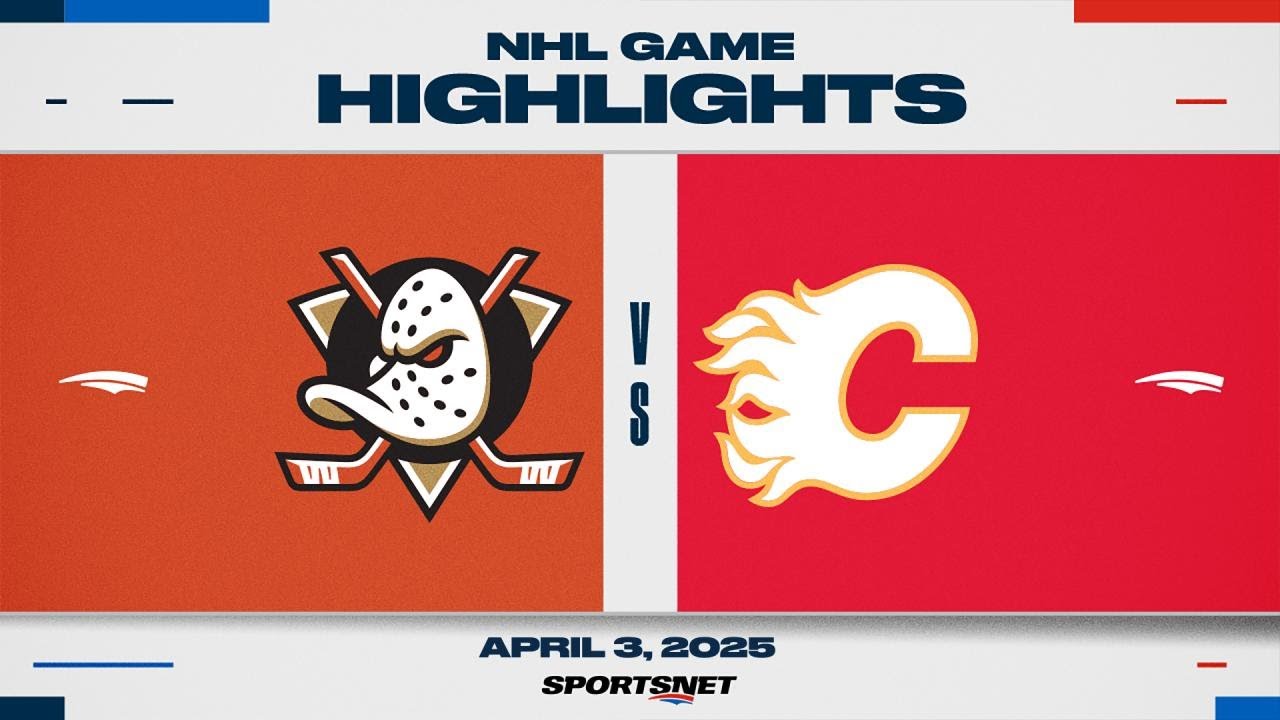 NHL Highlights | Ducks vs. Flames - April 3, 2025 - YouTube