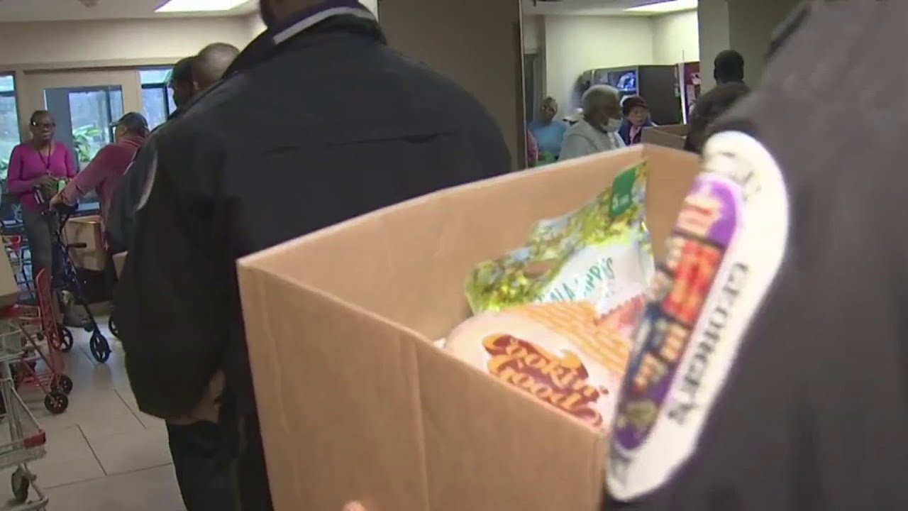 Prince George's County public safety agencies hand out food baskets to ...