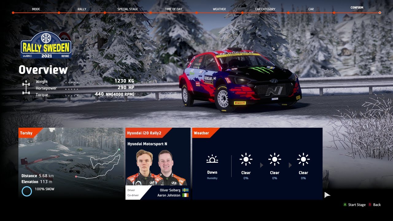 WRC 10 - Rally Sweden - Torsby - Oliver Solberg - (Cockpit Camera ...