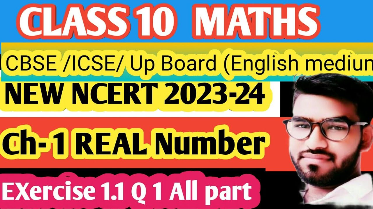 🔴CLASS 10 Maths New NCERT Chapter 1 Exercise 1.1 Q1 All parts complete ...