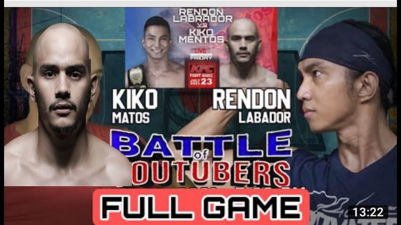 rendon vs kiko matos full fight. tinde ng trashtalkan at nag suntukan ...