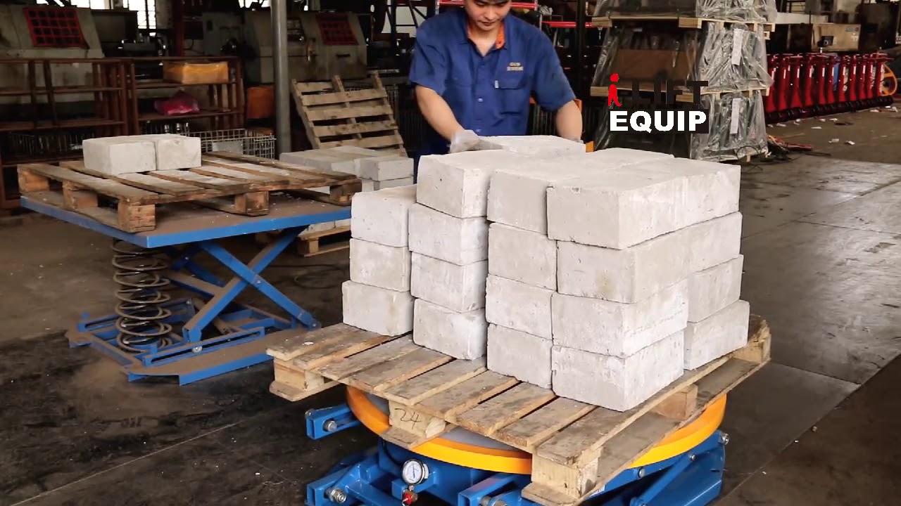 i-LIFT QAL1000 quick airbag loader, pneumatic rotating lift table ...