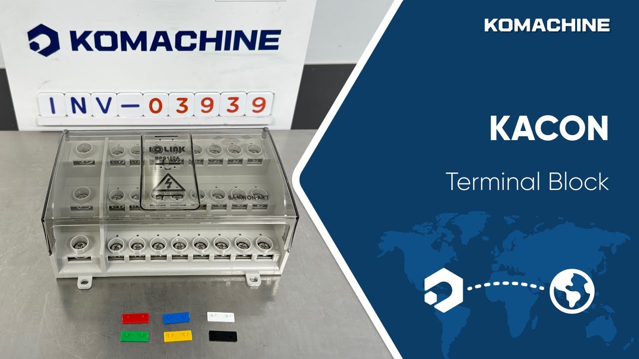 KACON / Terminal Block (BPS100A-M6/8*M5) / INV-03939 - YouTube