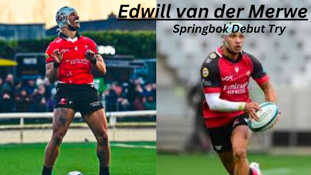 Edwill van der Merwe Springboks Try on Debut! | June 2024 - YouTube