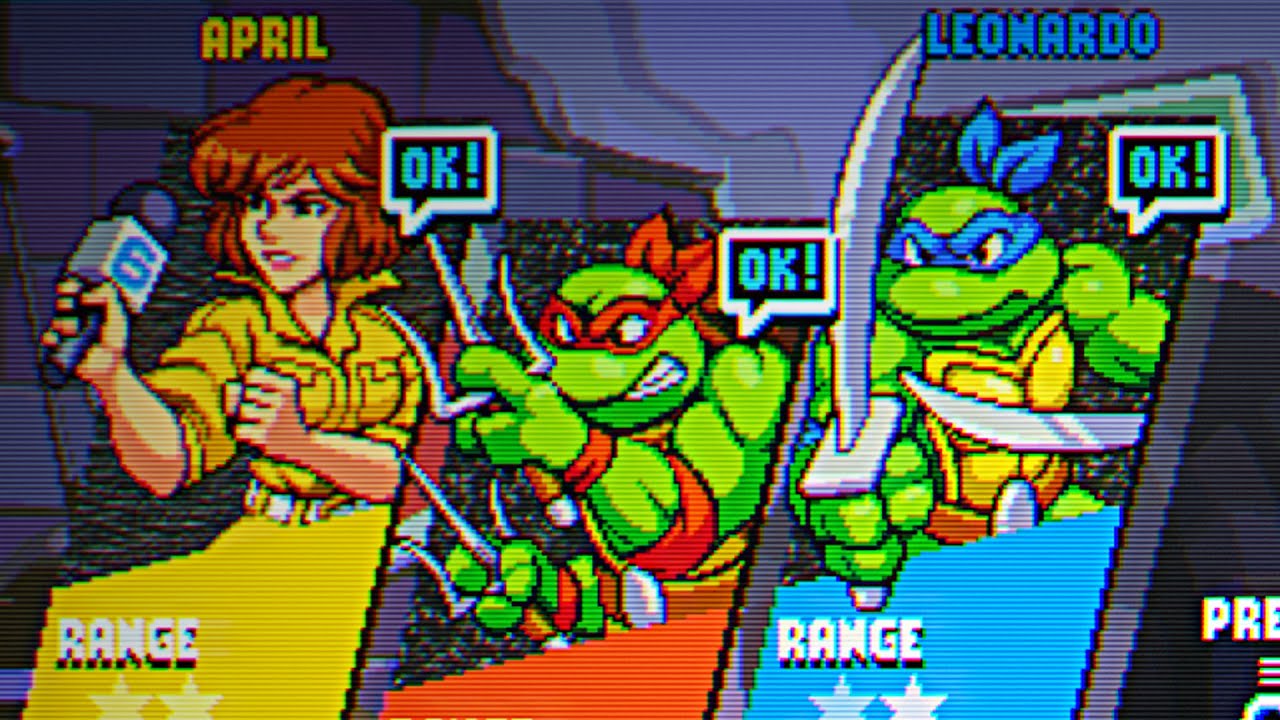 TMNT:SR Custom Upscaled Arcade Pub - April, Raphael & Leonardo - YouTube