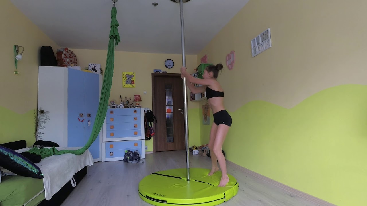 How to do ALLEGRA SPLIT - Pole Dance tutorial for beginners - YouTube