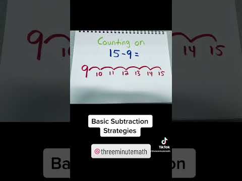 Basic Subtraction Strategies - YouTube