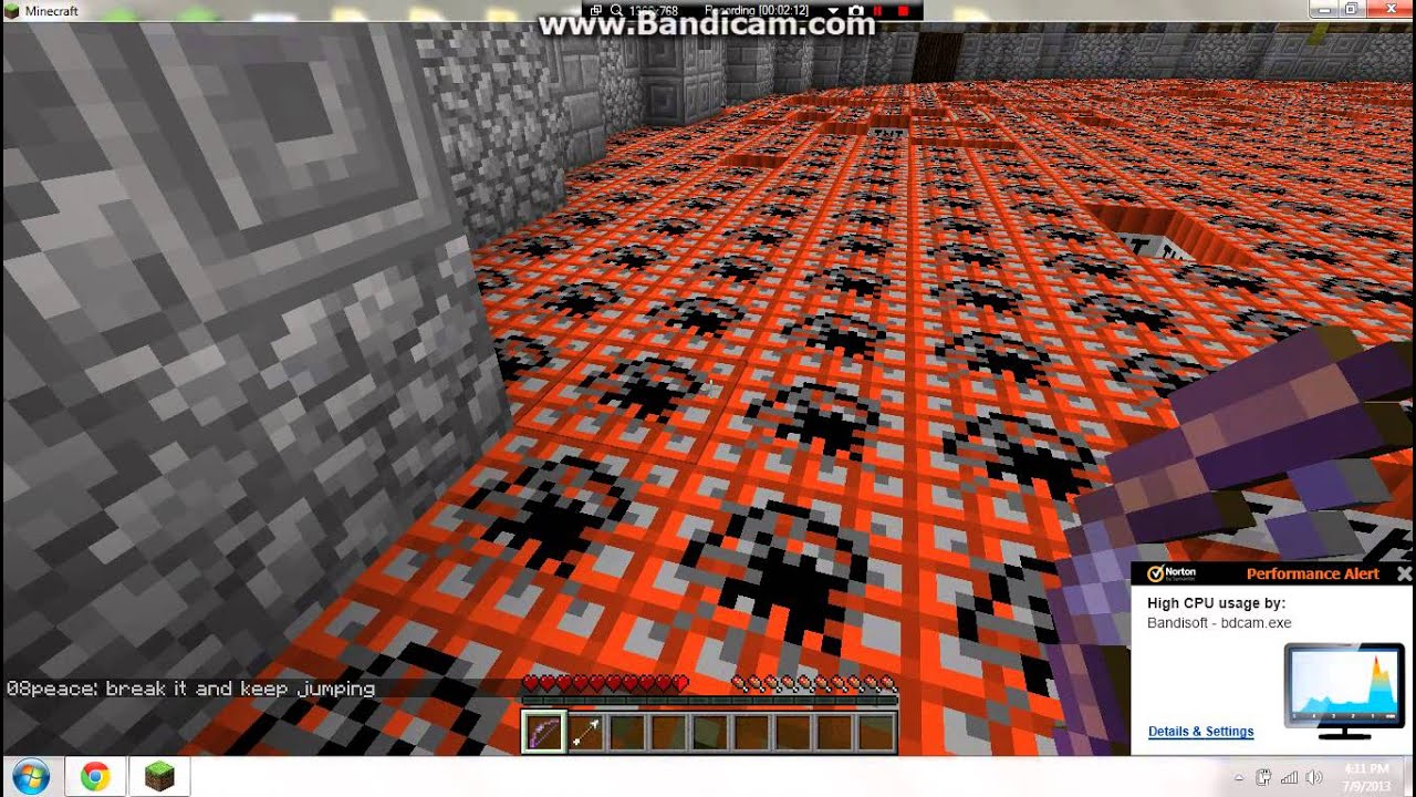 Minecraft-TNT Bow Spleef - YouTube