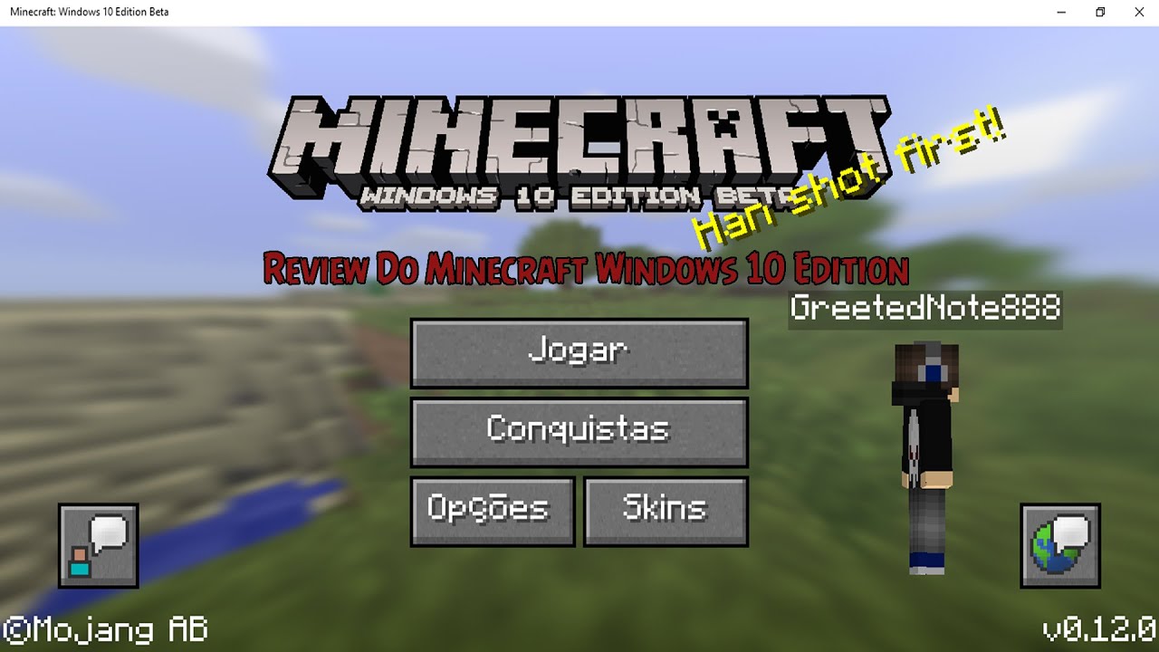 Review: Minecraft Windows 10 Edition Primeiras Impressões PT-BR - YouTube