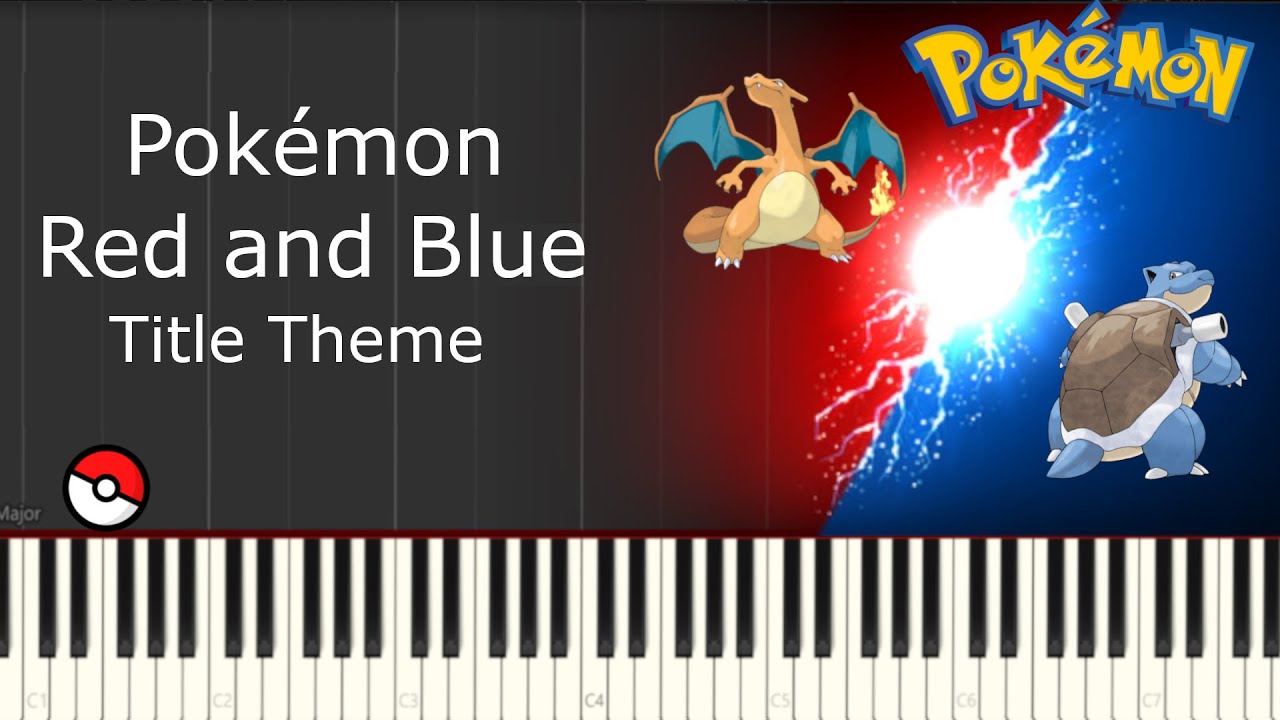 Pokémon Red and Blue (Title Theme) piano tutorial - YouTube