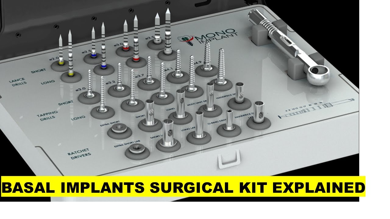 Basal Implants Surgical Kit Explained - step by step | Dr . Rohan ...