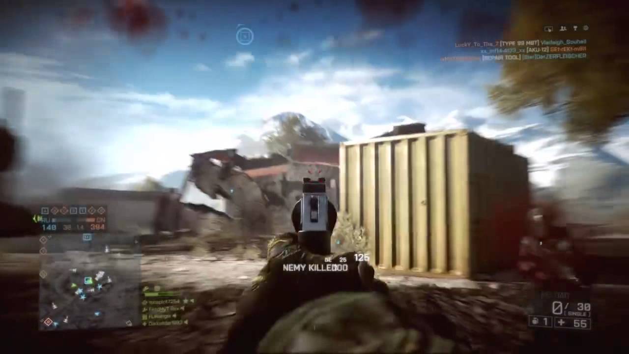Battlefield 4 (PS4) - Insane MP412 Rex Dragshot - YouTube